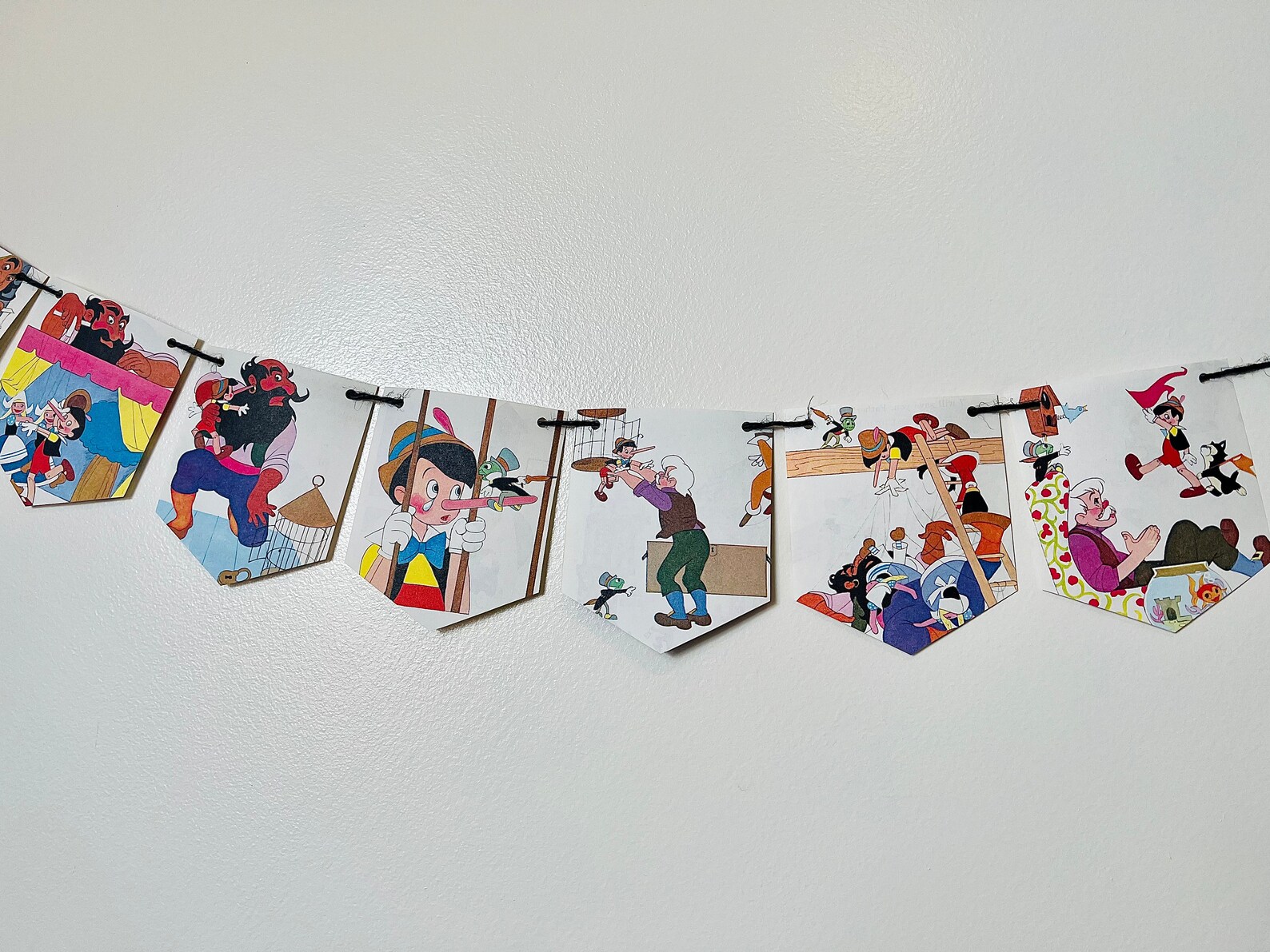 Vintage Pinocchio Book Banner, Pinocchio Banner, Pinocchio Party ...