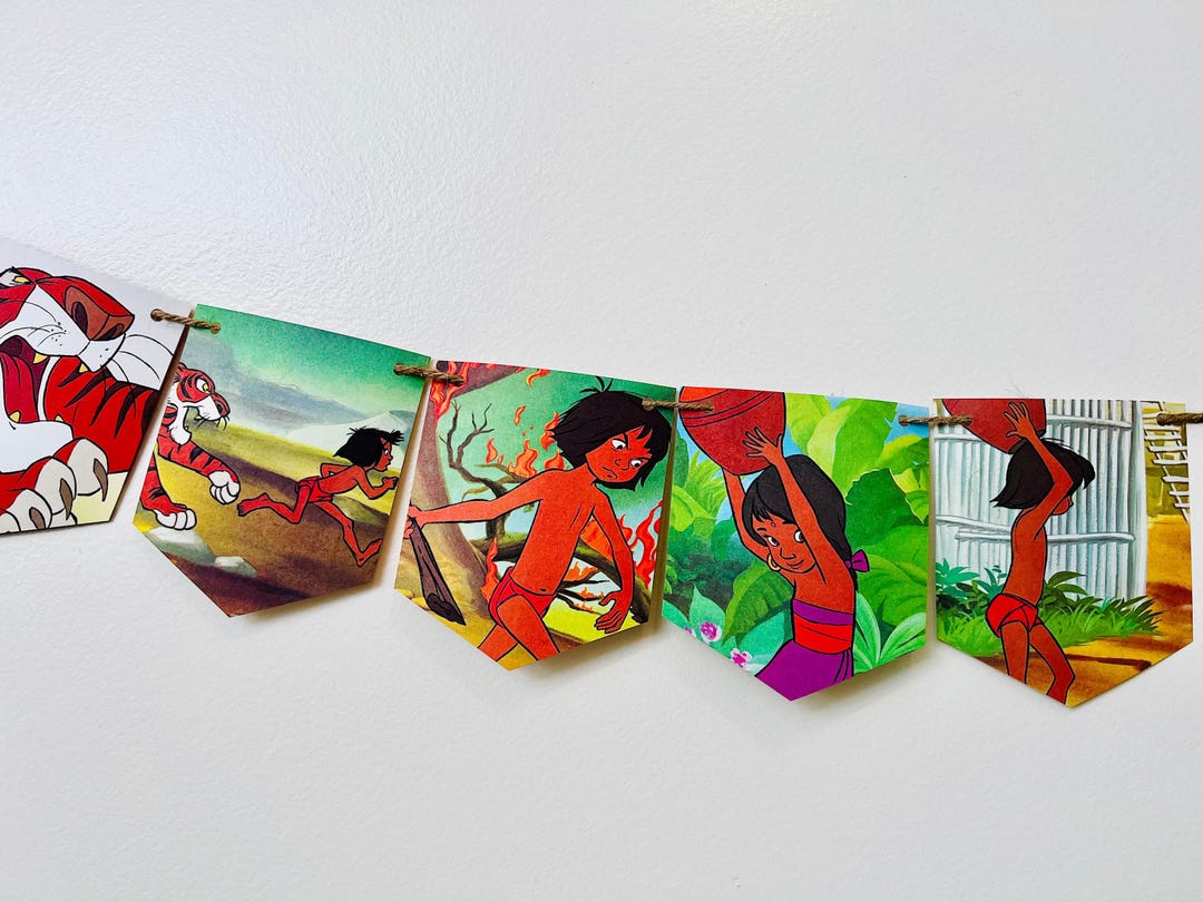 The Jungle Book Banner, Book Banner, the Jungle Book Party Decorations ...