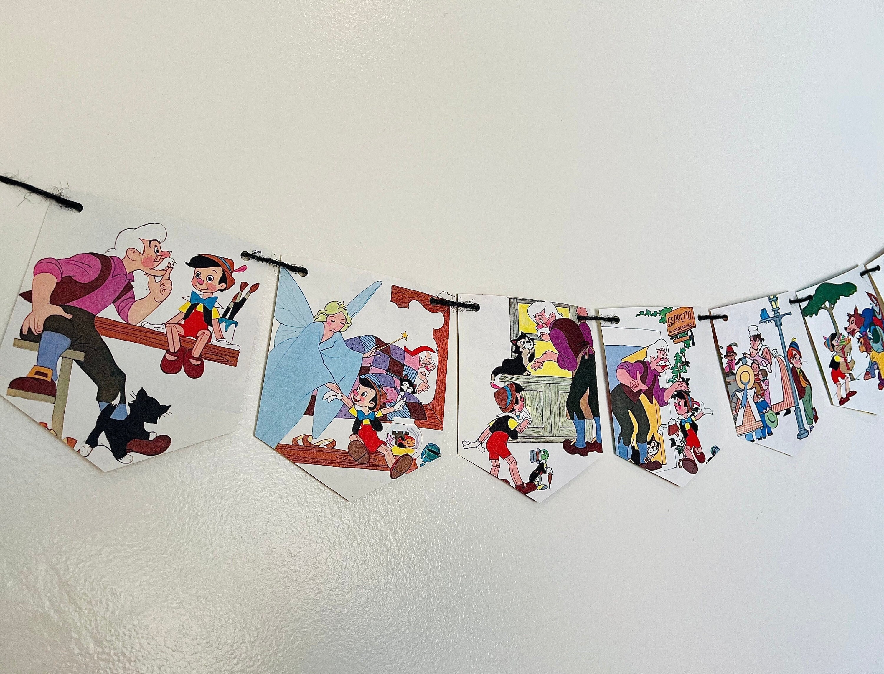 Vintage Pinocchio Book Banner, Pinocchio Banner, Pinocchio Party ...