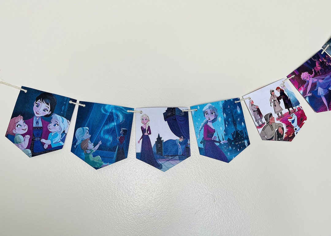 Frozen 2 Golden Book Banner, Frozen Birthday Party Decor, Frozen Party ...