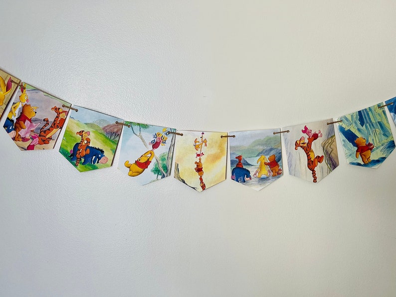 Winnie the Pooh Book Banner Winnie the Pooh Birthday - Etsy