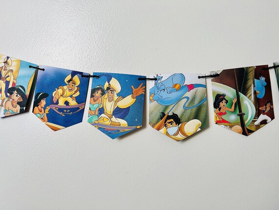 Aladdin Book Banner Aladdin Banner Aladdin Birthday | Etsy