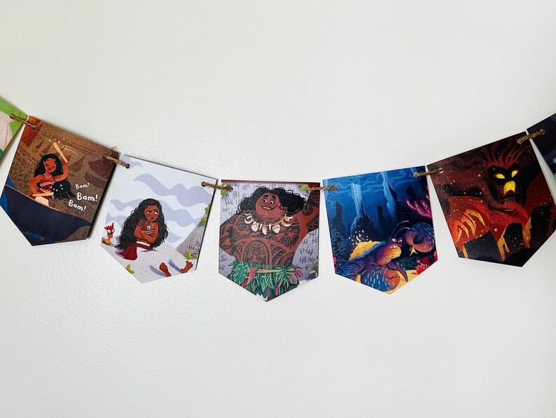 Moana Golden Book Banner Moana Banner Moana Birthday Party - Etsy