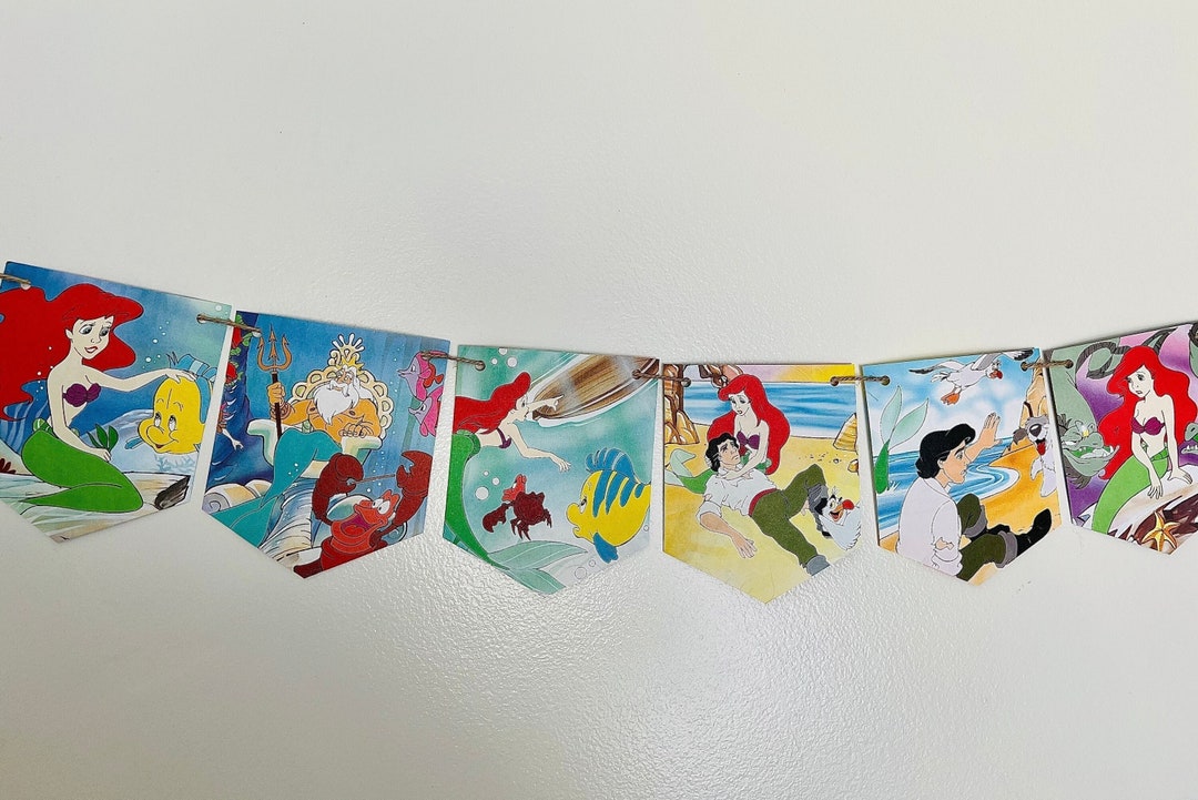 The Little Mermaid Book Banner, the Little Mermaid Banner, the Little ...