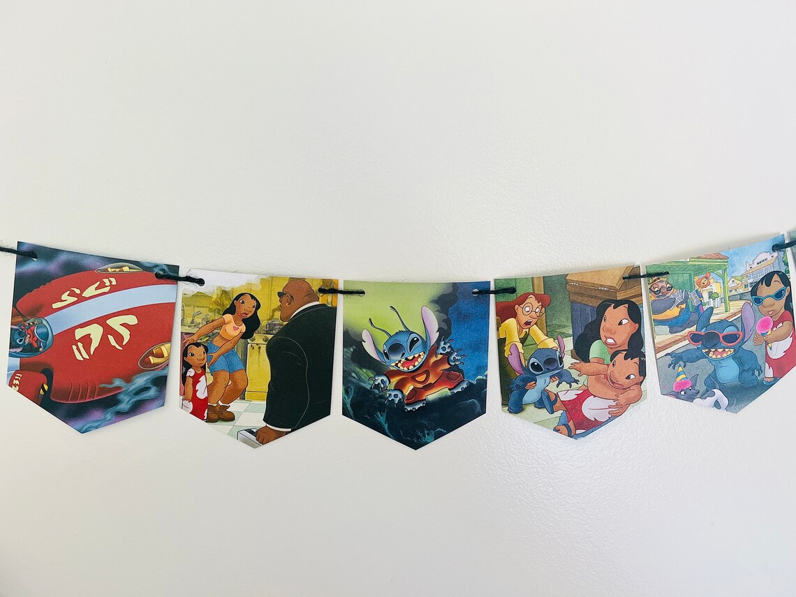 Lilo and Stitch Book Banner Lilo and Stitch Birthday Decor - Etsy