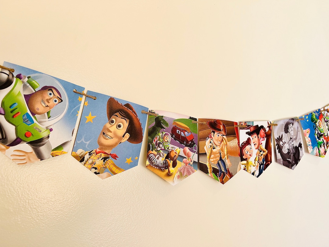 Toy Story 2 book banner, Toy Story banner, Toy Story baby shower decor ...
