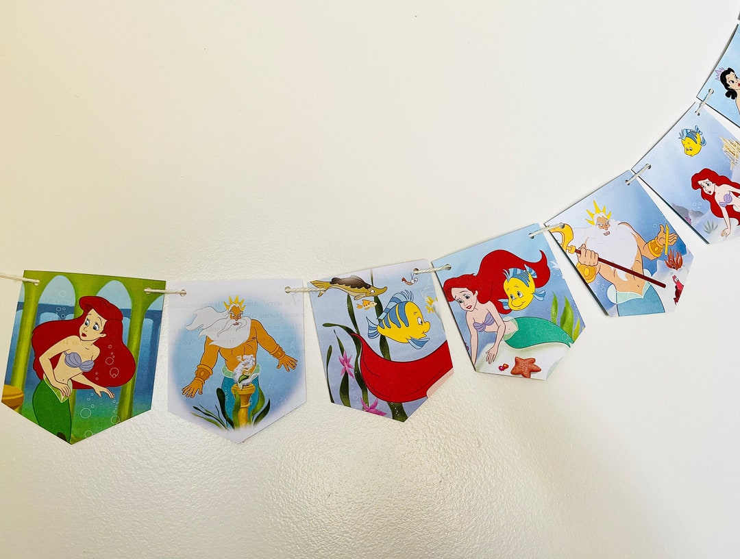 The Little Mermaid Book Banner, the Little Mermaid Banner, the Little ...