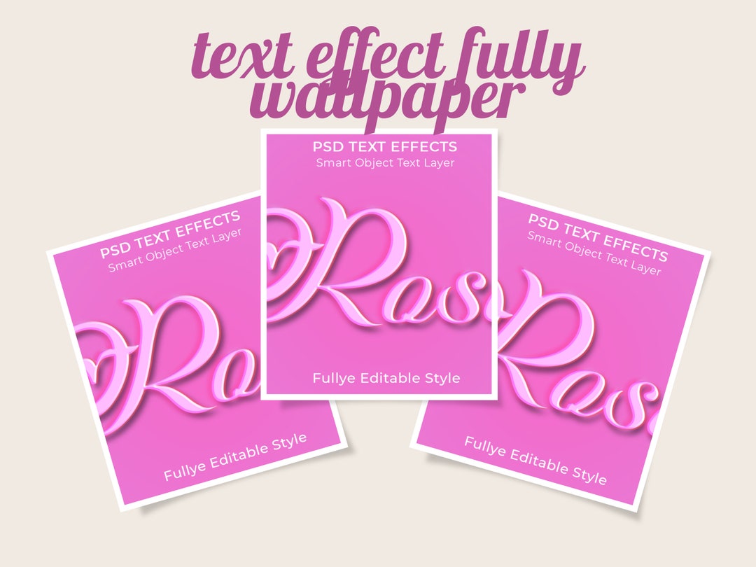 Fully Editable Text Effect Wallpaper | Premium Text Effect Design ...