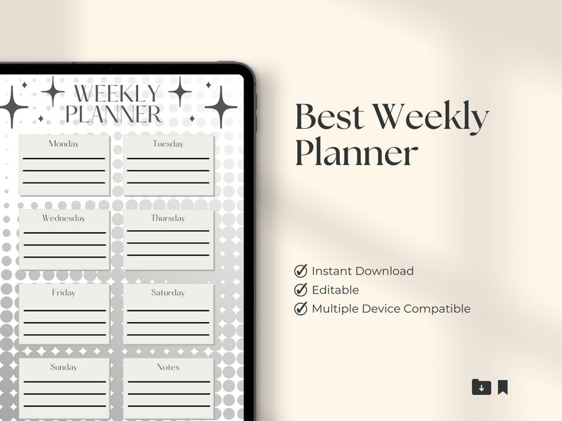 Best Weekly Planner | Printable Weekly Planner Template | Personal ...