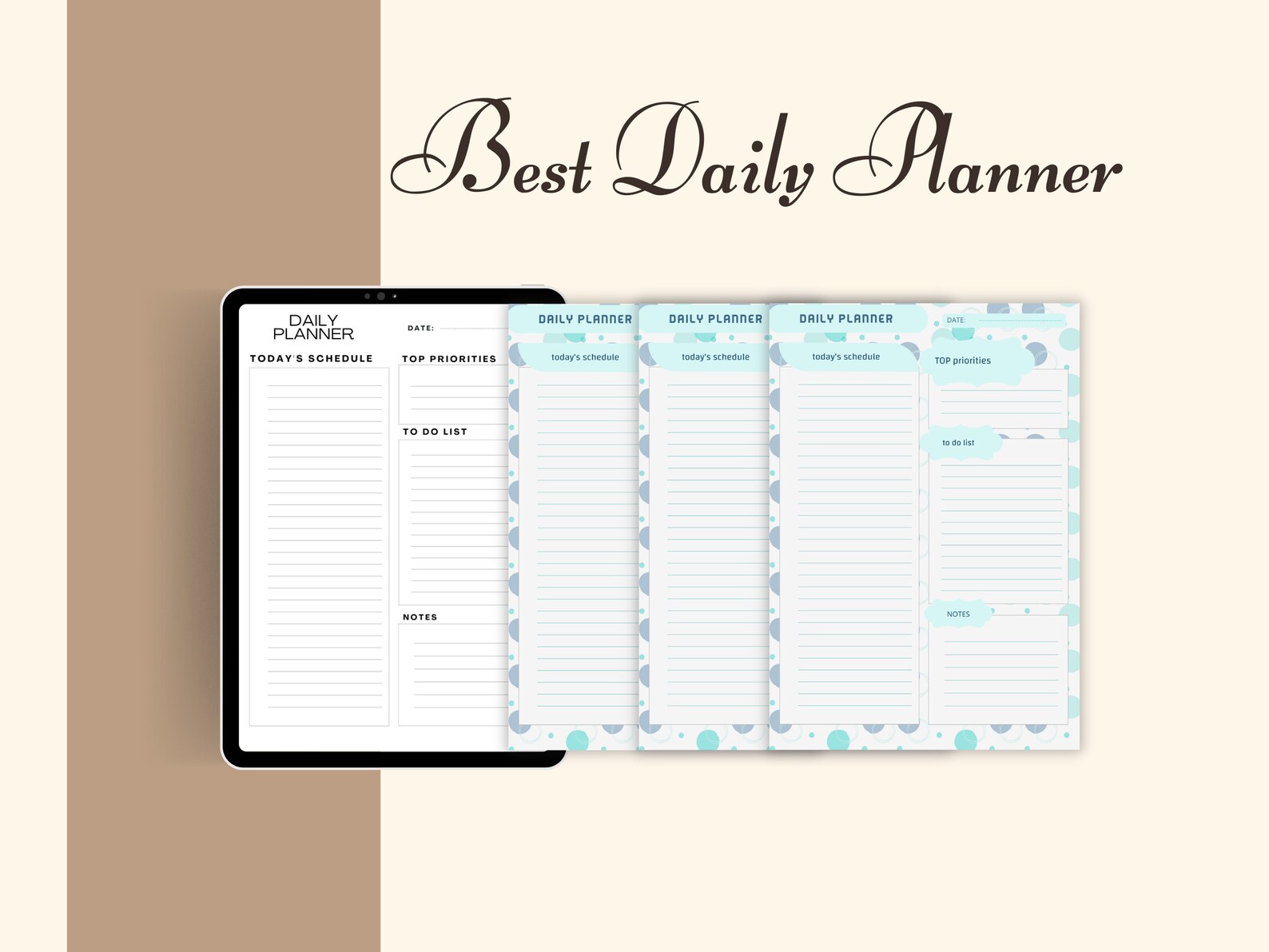 Best Daily Planner Printable Daily Planner Template Personal Organizer ...