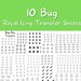 Bug Royal Icing Transfer Sheets Set of 10 Printable Sheets - Etsy