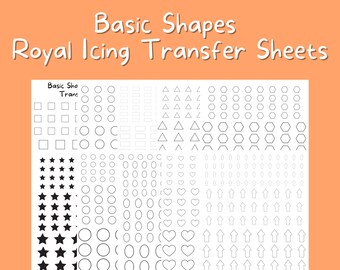 Royal Icing Shapes - Etsy