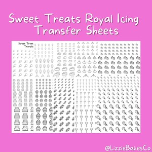 Sweet Treats Royal Icing Transfer Sheets Set of 10 Printable - Etsy