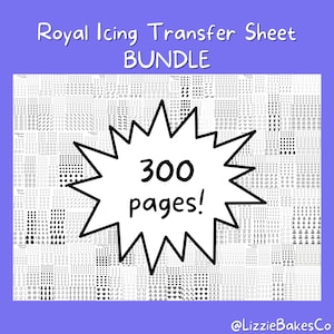 Ultimate Royal Icing Transfer Sheet Bundle Set of 10 - Etsy