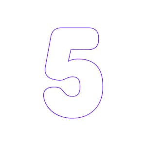 Number Five Cookie Cutter STL, Digital Downloads for Cookie Decorating ...