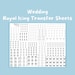 Wedding Royal Icing Transfer Sheets, Set of 10 Printable Sheets ...