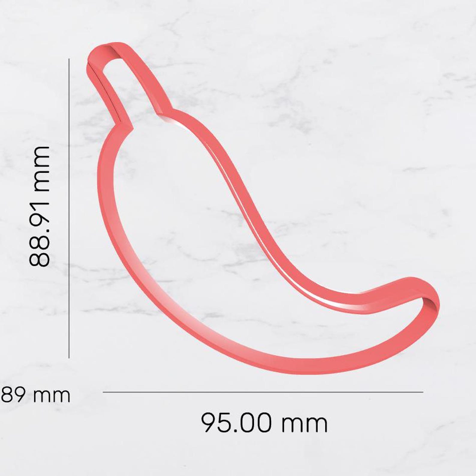 Pepper Cookie Cutter STL, Digital Downloads for Cookie Decorating, 3D ...