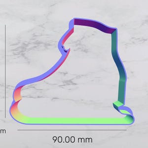 Ice Skate Cookie Cutter STL, Digital Downloads for Cookie Decorating ...