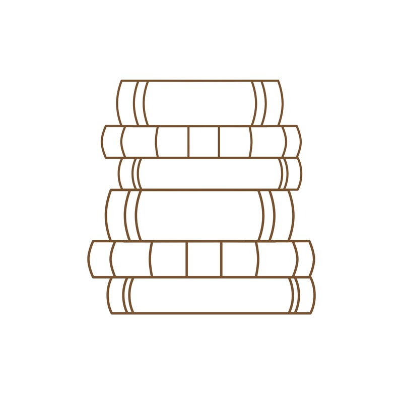 Stacked Books - Etsy