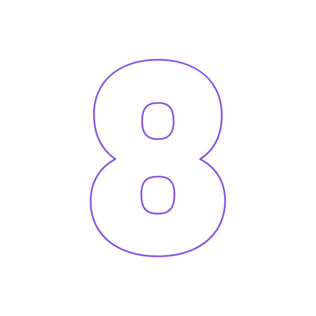 Number Eight Cookie Cutter STL File, 3D Printed Cutters (digital ...