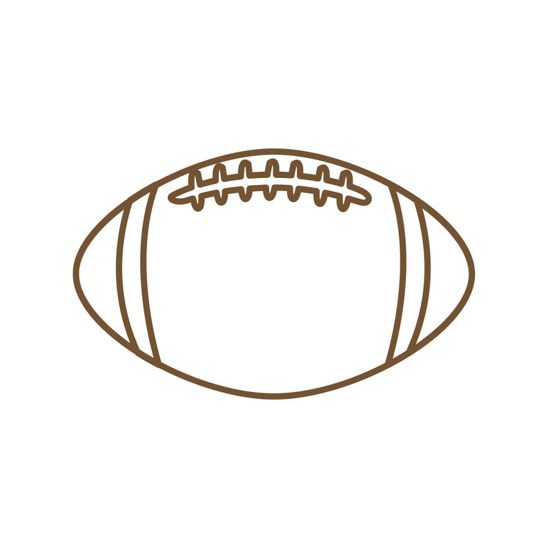 Football Cookie Cutter STL, Digital Downloads for Cookie Decorating, 3D ...