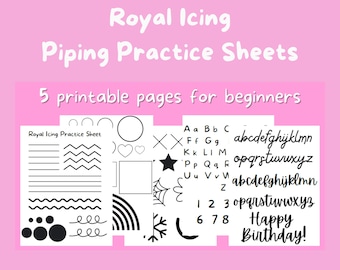 Wedding Royal Icing Transfer Sheets, Set of 10 Printable Sheets ...