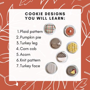 Beginner Fall/thanksgiving Cookie Decorating Virtual Class - Etsy