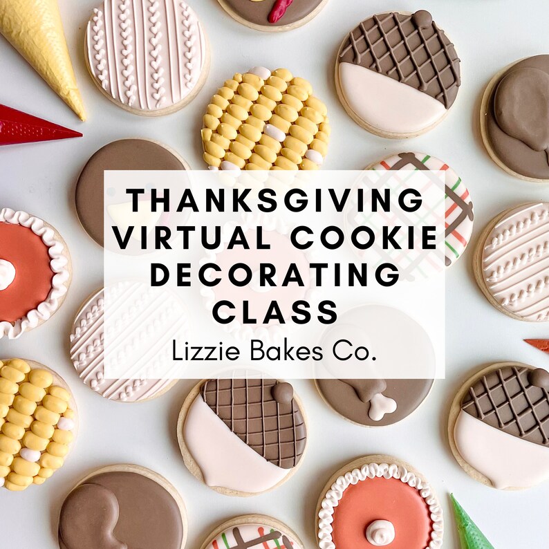 Beginner Fall/thanksgiving Cookie Decorating Virtual Class - Etsy