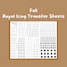 Fall Royal Icing Transfer Sheets, Set of 10 Printable Sheets, Digital ...