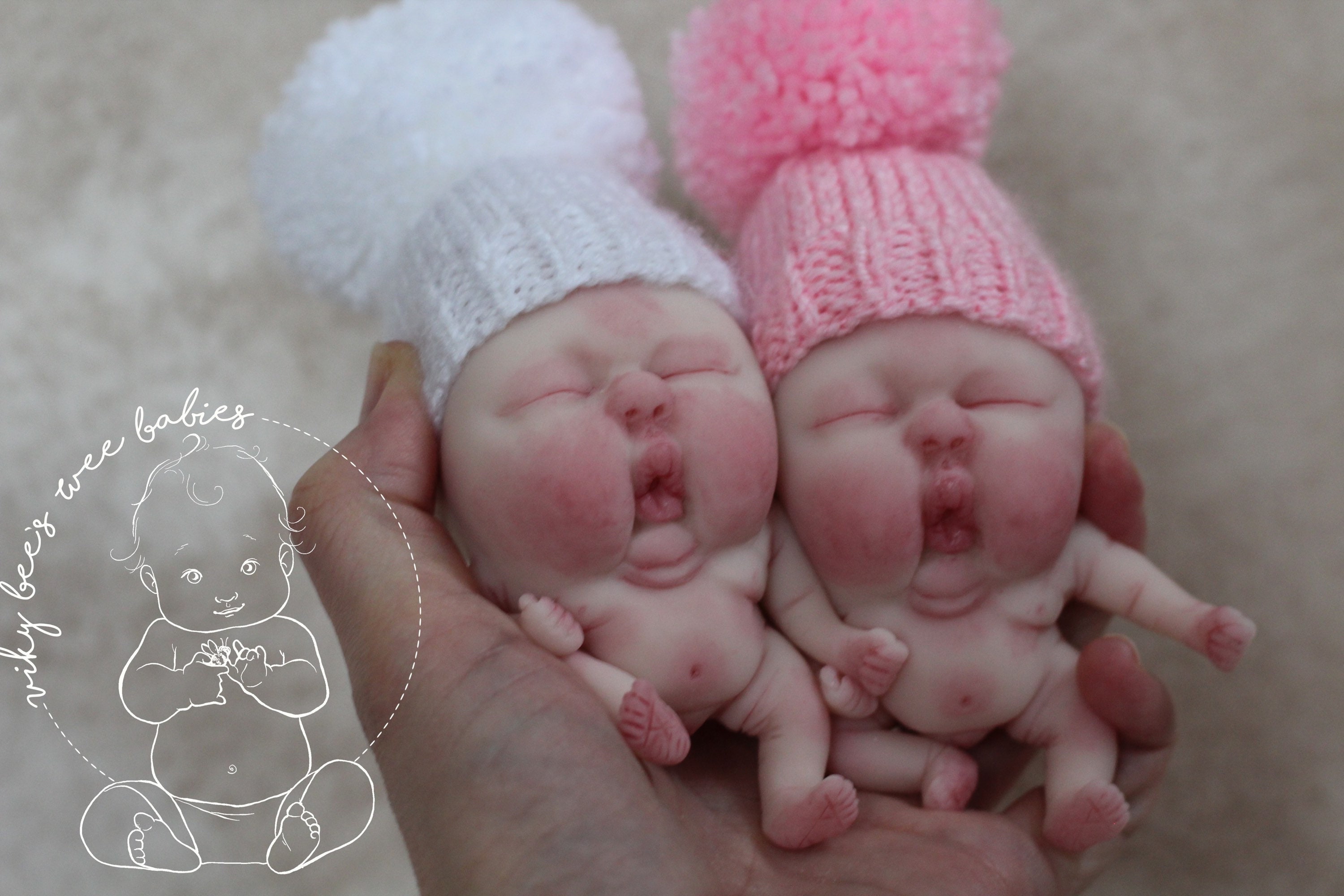 Solid Silicone Eggy Baby~fantasy Baby~cute Creature ~blank or Painted ...