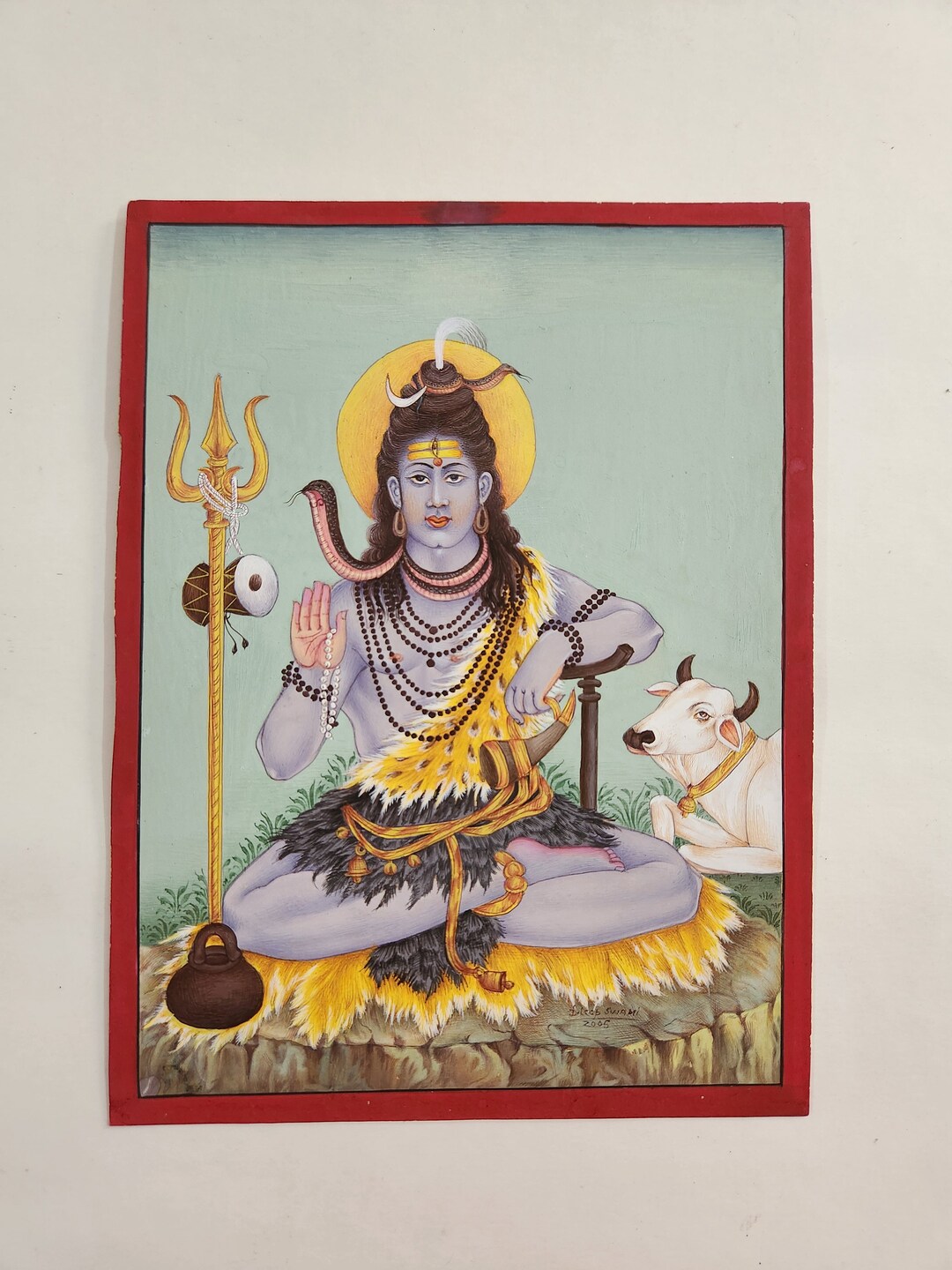 Finest Indian Hindu Devotional Wall Art L Indian Spiritual Shiva ...