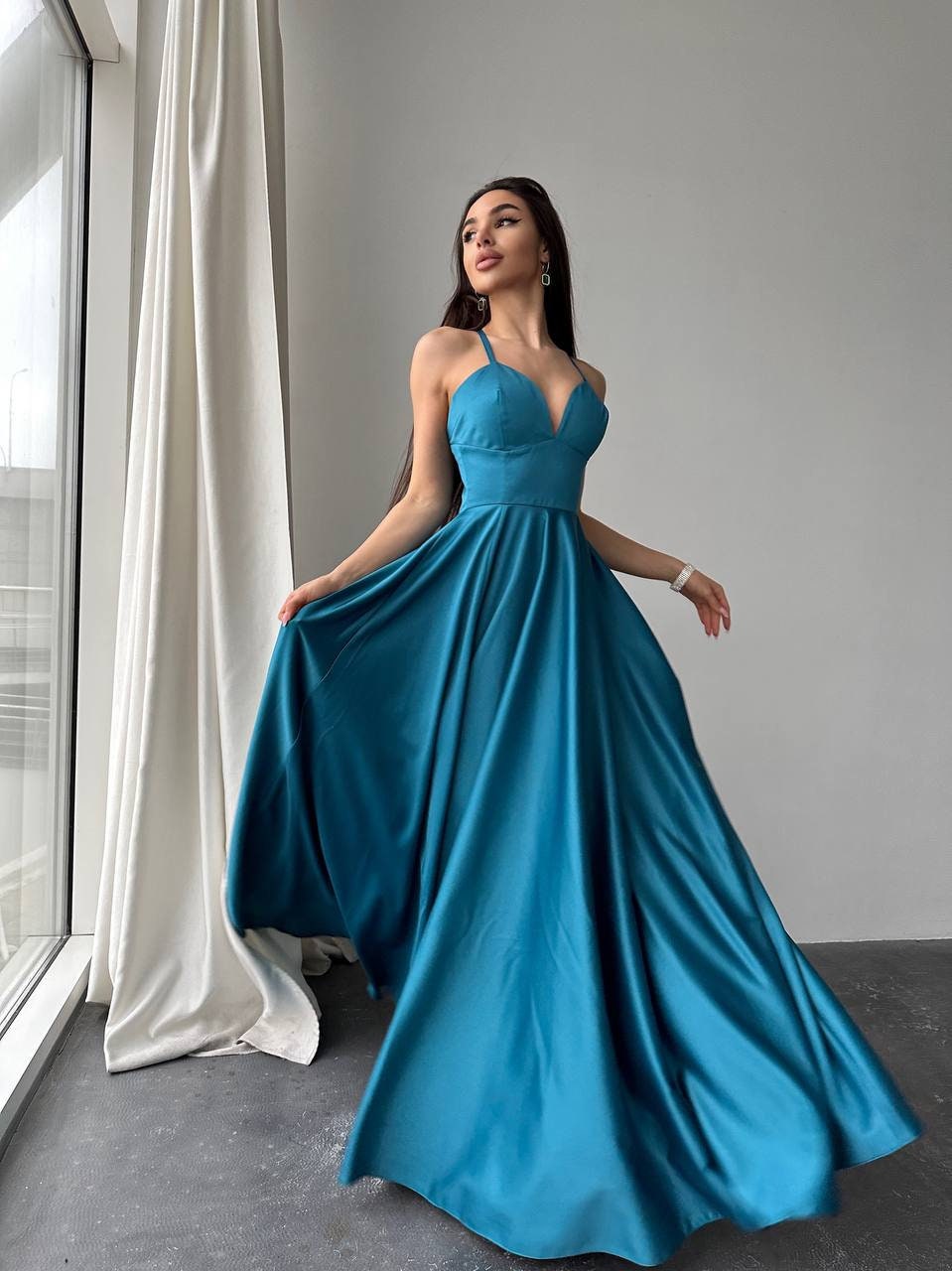 Turquoise Prom Dress, Turquois, Evening Dress, Turquoise Dress With ...