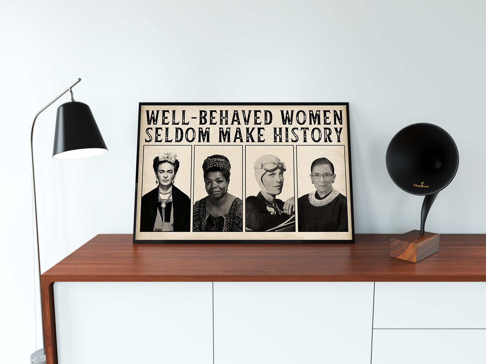 Well Behaved Women Seldom Make History Poster Ruth Bader Etsy