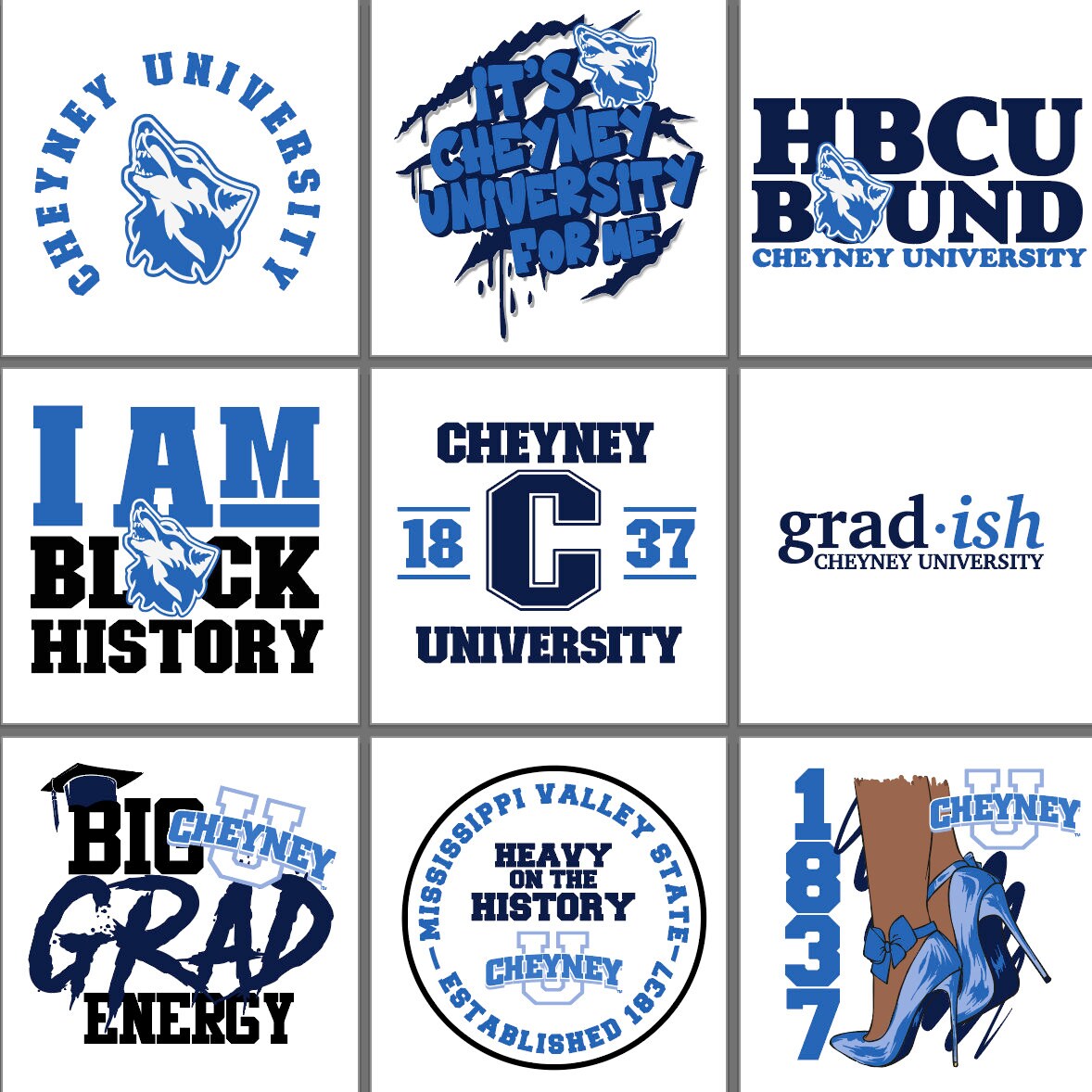 Cheyney University HBCU Collection in Png Svg and Jpeg - Etsy