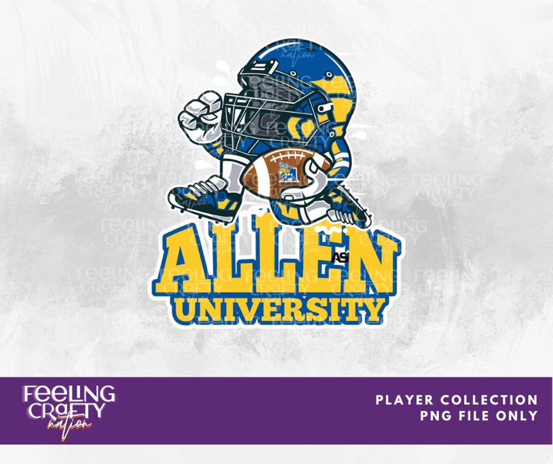 Allen University Football Player Artwork, PNG File, HBCU, Art File ...