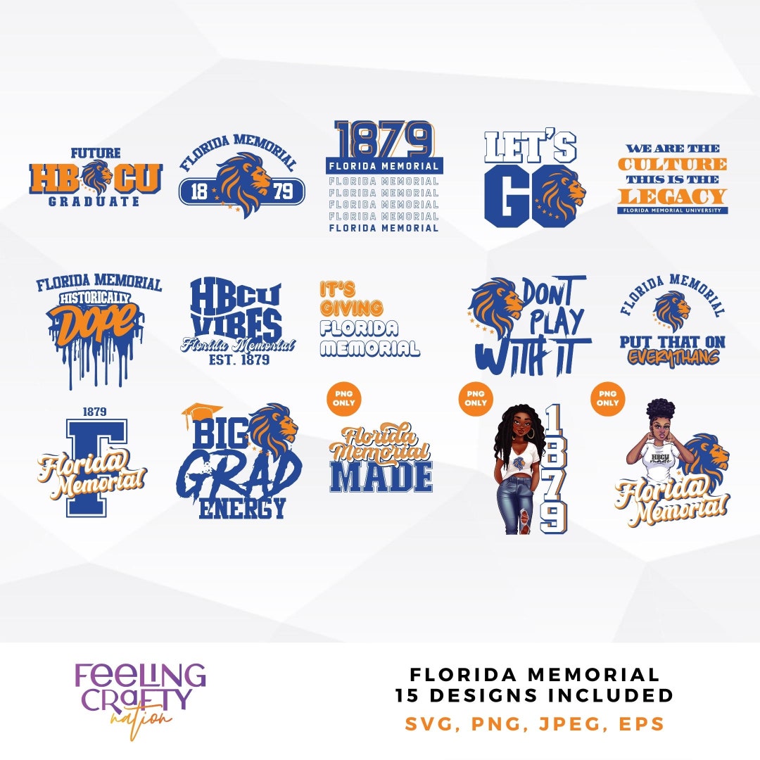 Florida Memorial, DSU Artwork HBCU Collection, College Designs, HBCU ...