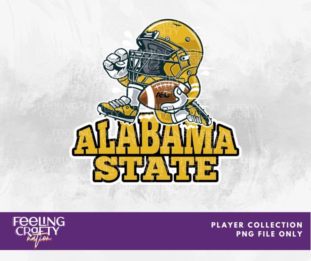 Alabama State University Football Player Artwork, PNG File, HBCU, Art ...