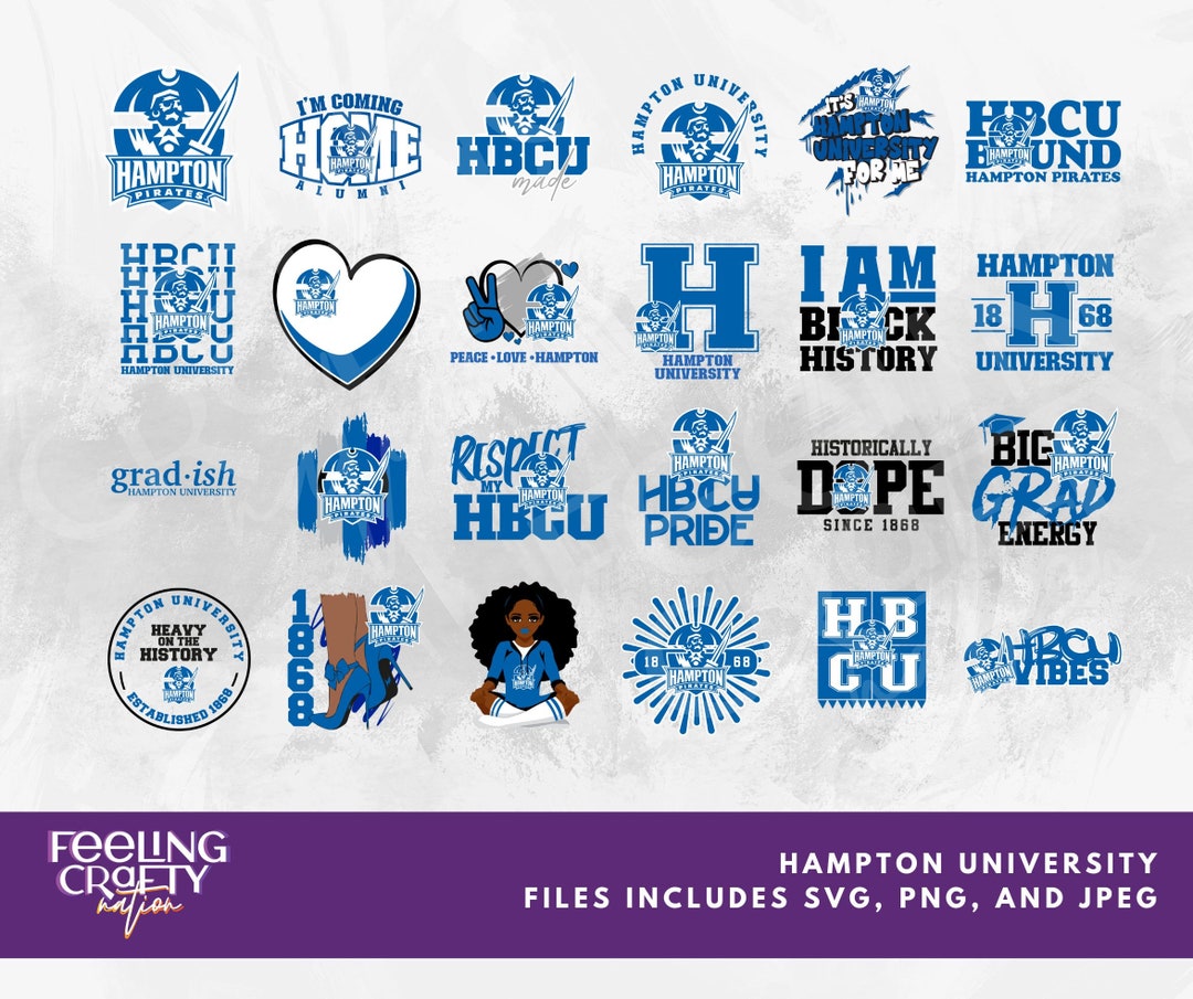 Hampton University Artwork HBCU Collection, HBCU Designs, HBCU Svg ...