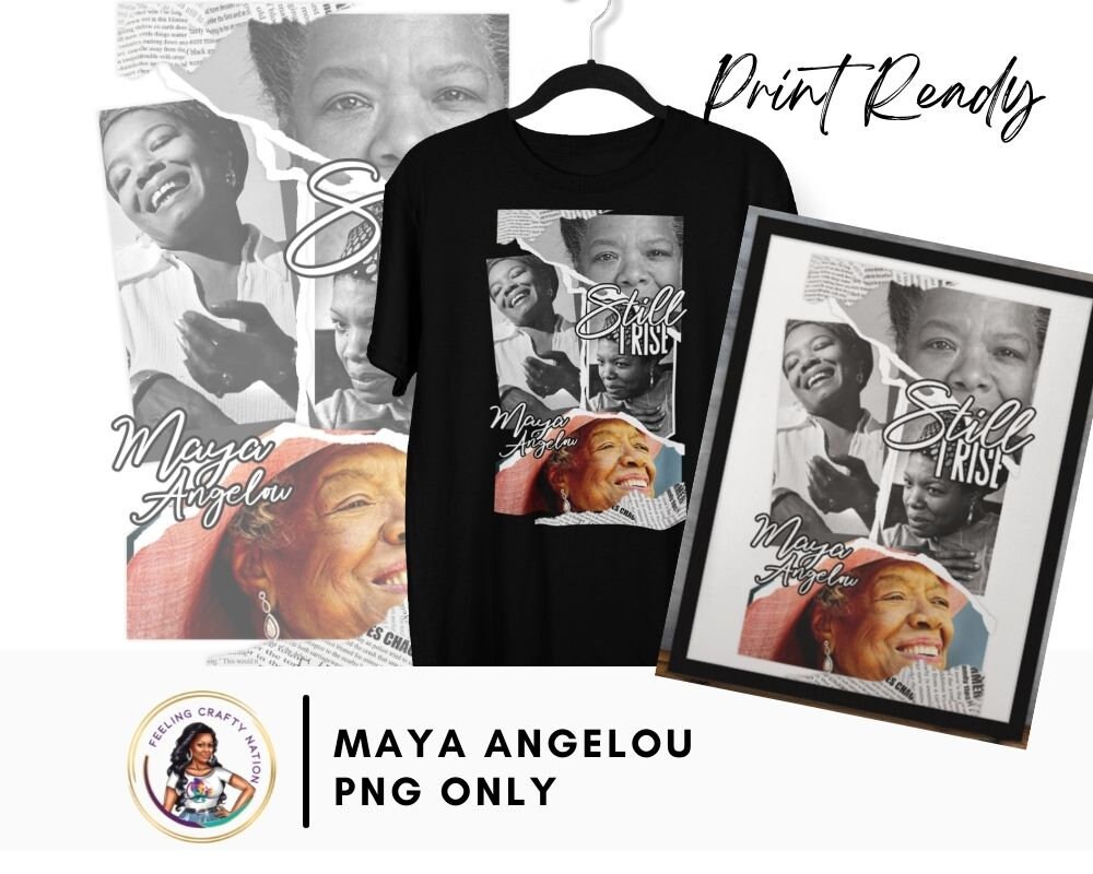 Maya Angelou. Tshirt Design, Poet Poster Print, Wall Decor, Activist ...