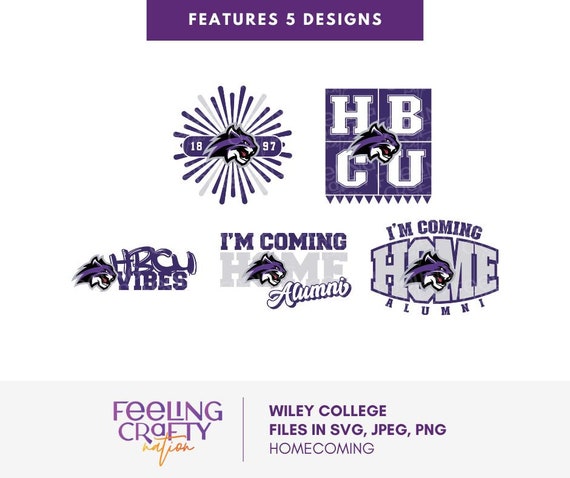 Wiley College Bundle Artwork Hbcu Collection HBCU Designs - Etsy
