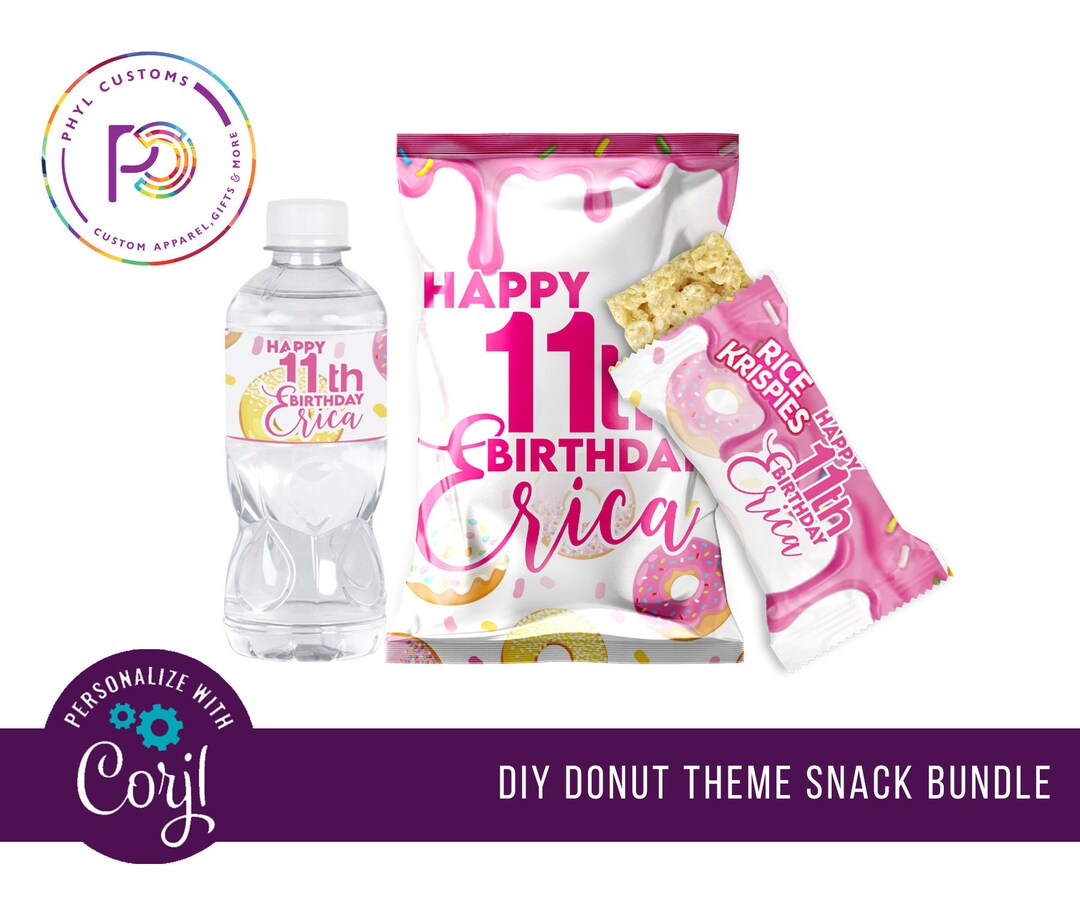 DIY Donut Theme Snack Bundle - Etsy