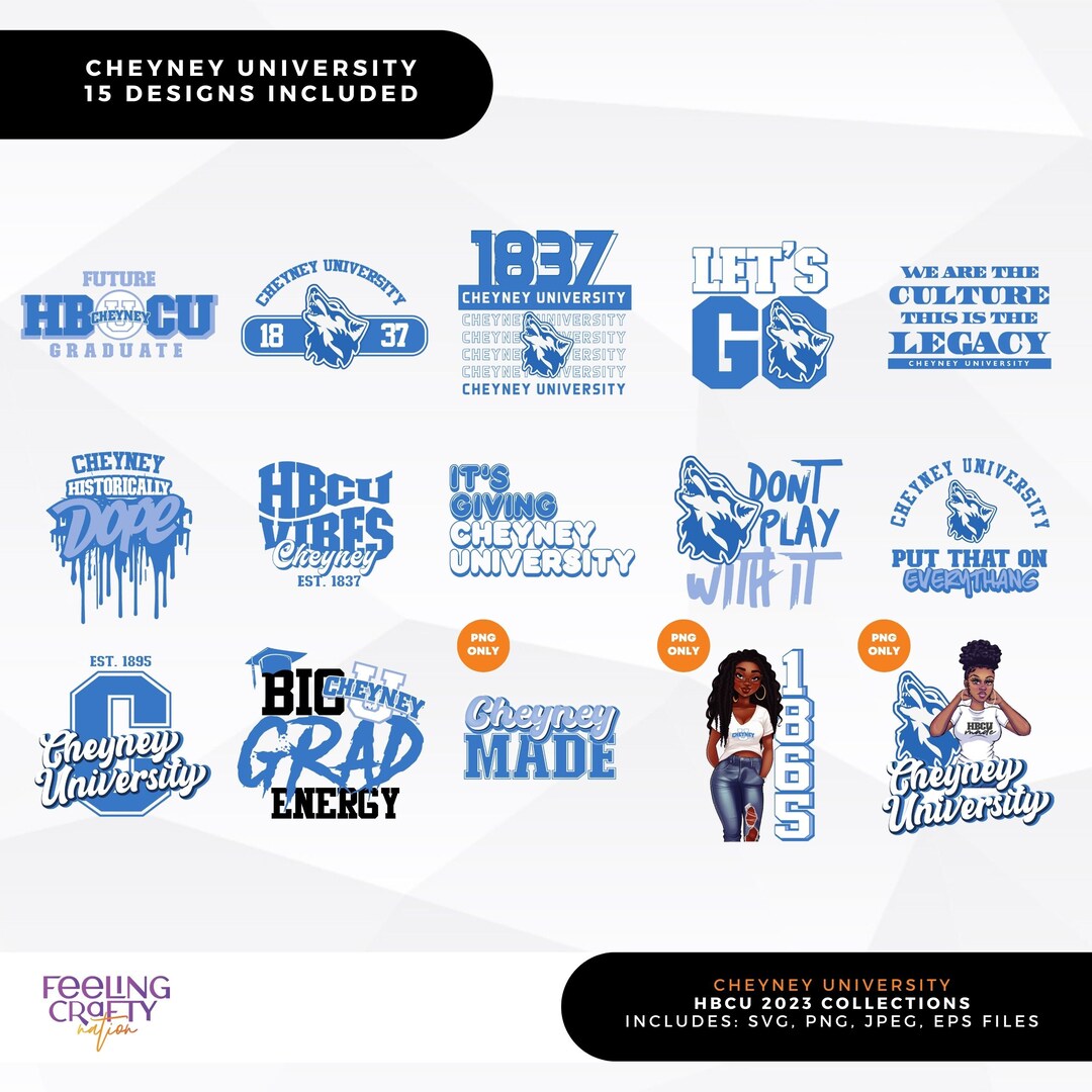 Cheyney University Artwork HBCU Collection, College Designs, HBCU Svg ...