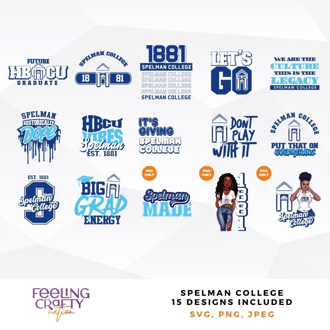 Spelman College Artwork HBCU Collection, College Designs, HBCU Svg ...