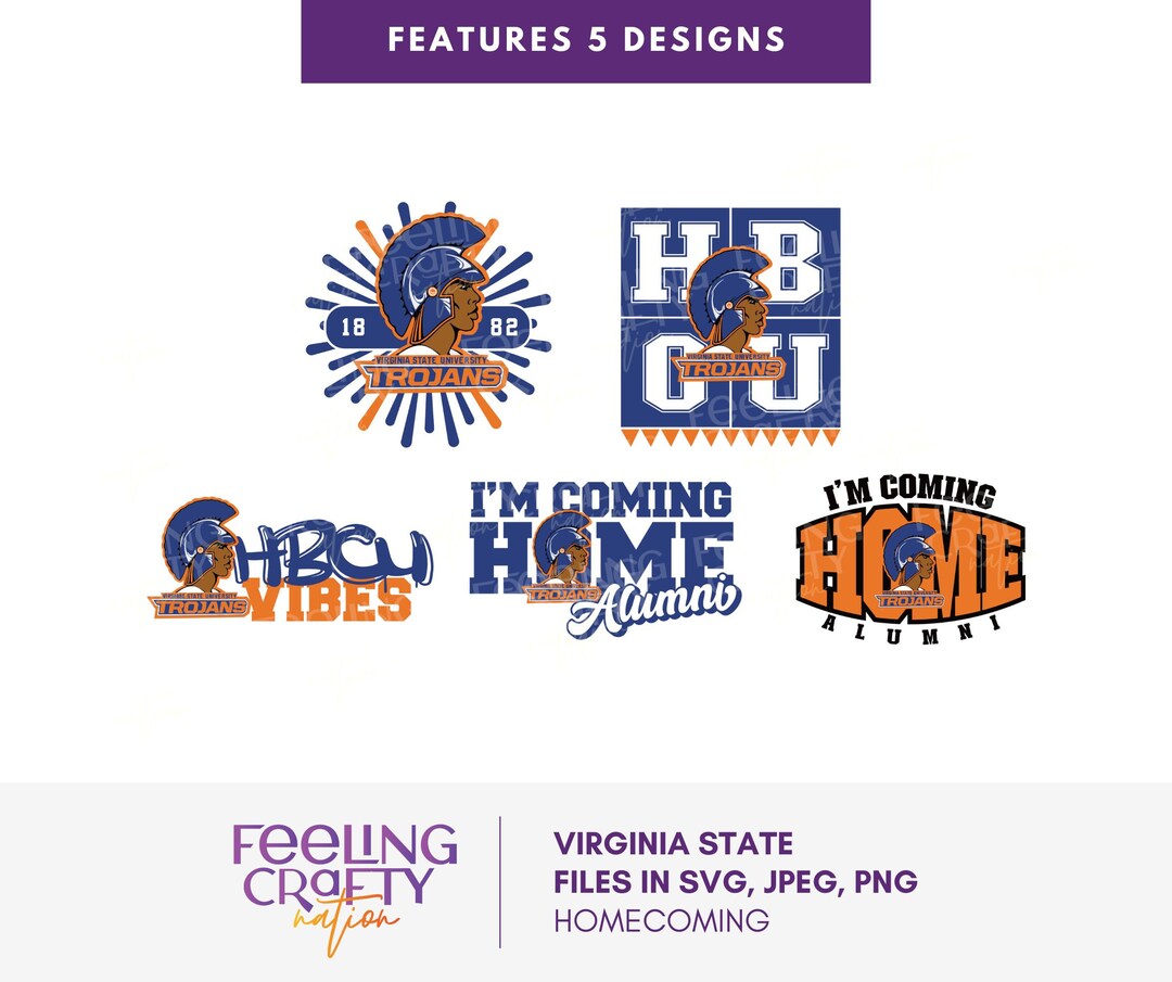 Virginia State University College Homecoming Bundle Artwork HBCU ...