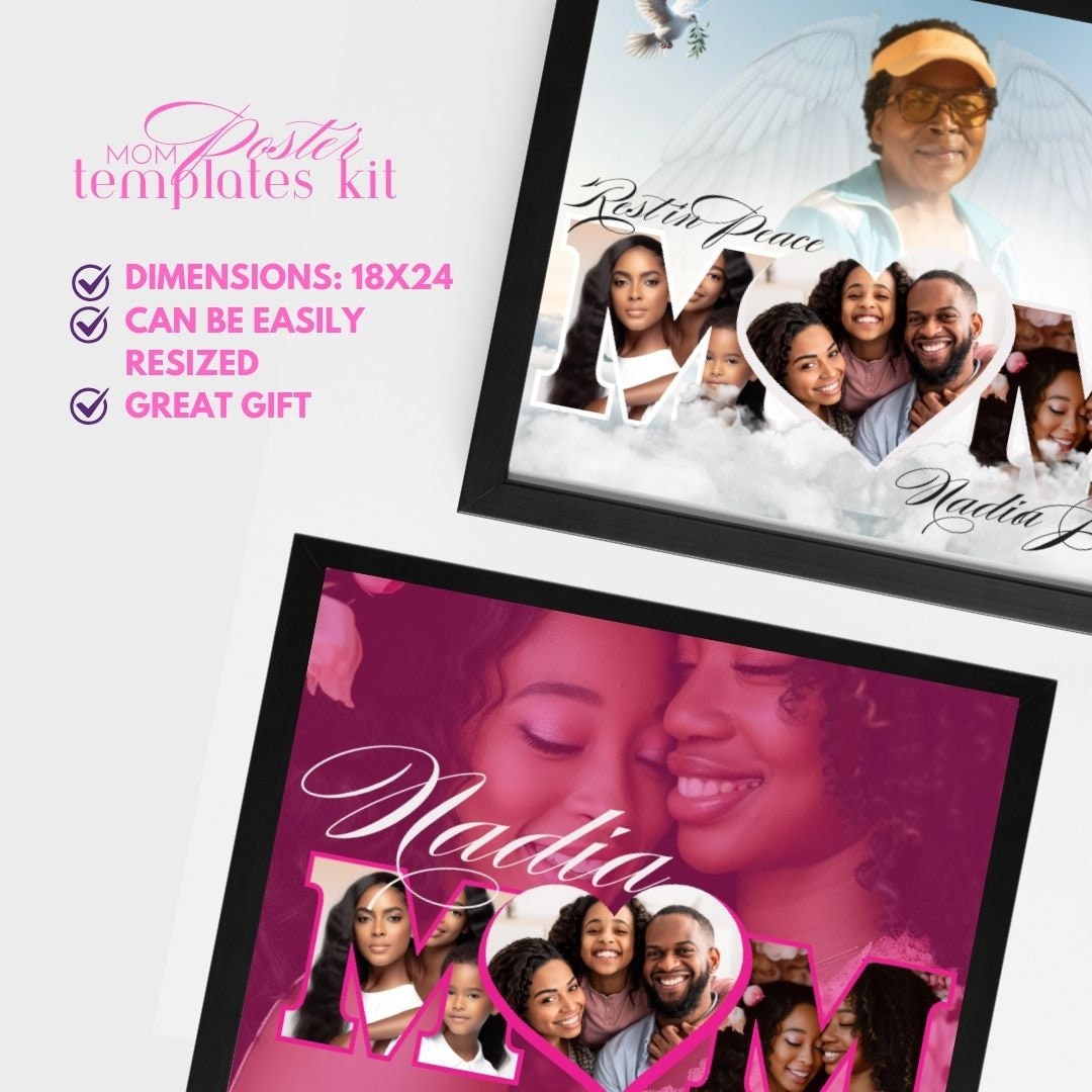 Mom Poster Template Kit, Mom Canva Frame, Mothers Day Poster, Mothers ...