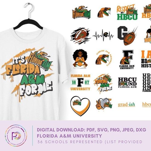 FAMU Svg Florida A&M University Inspired Logo Svg Font - Etsy