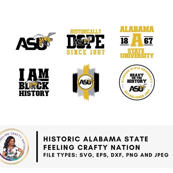 Alabama State University Svg - Etsy