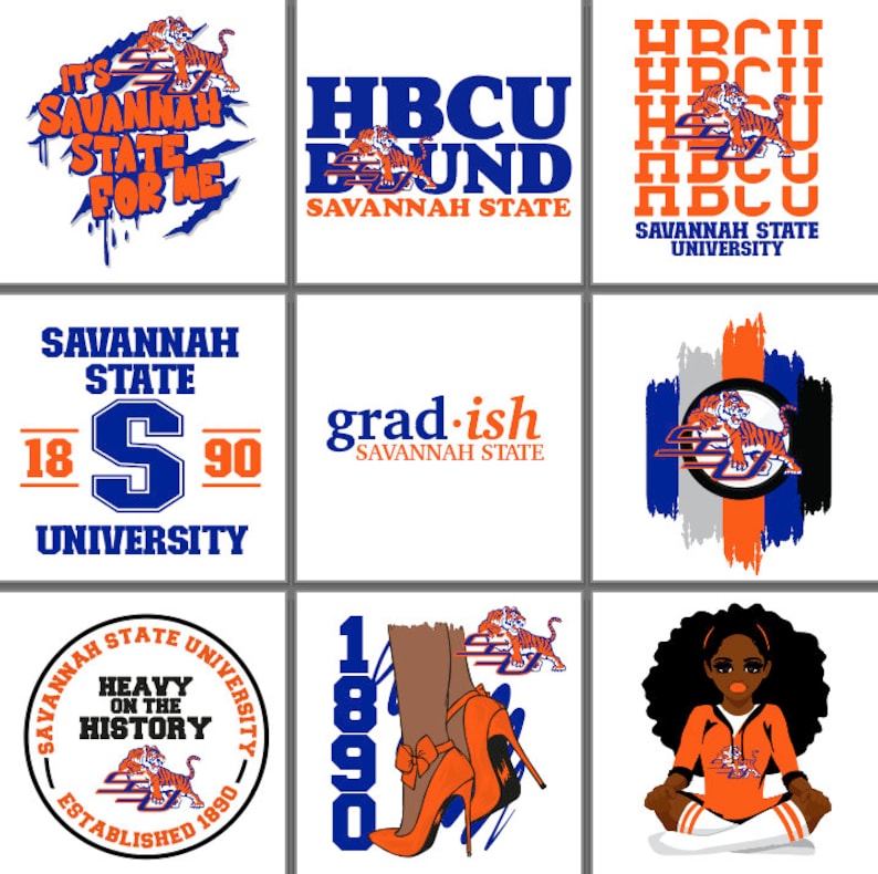 Savannah State University HBCU Artwork Collection in Png - Etsy UK