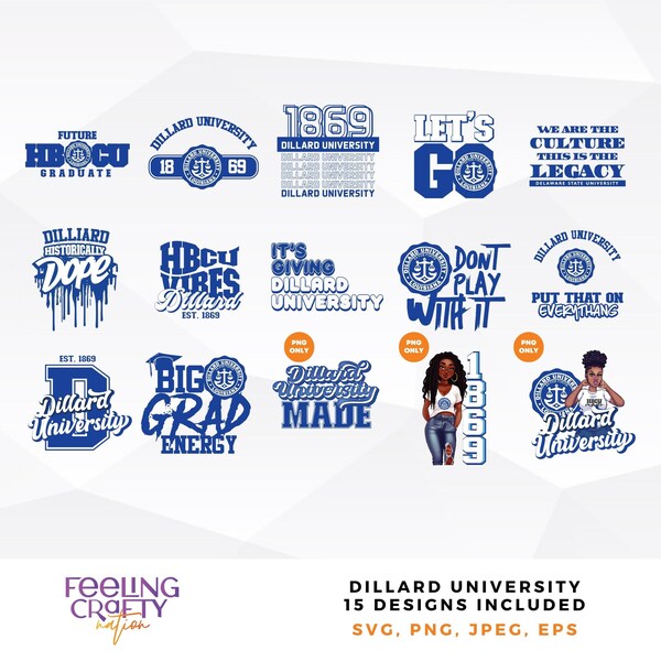 Dillard University Svg - Etsy