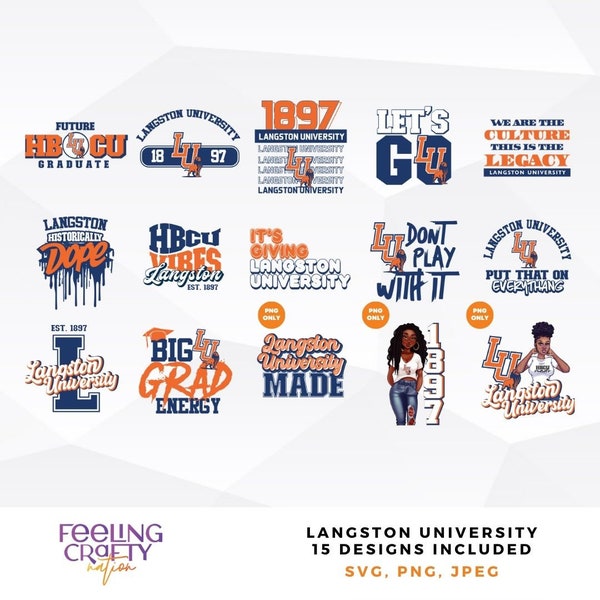 Langston University Svg - Etsy